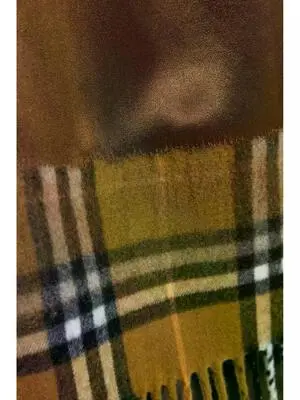 Burberry Satin Check Scarf Skirt
