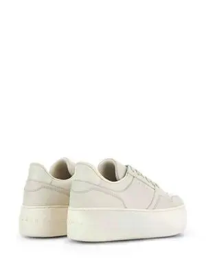Hogan H670 Flatform Leather Sneakers - Neutrals