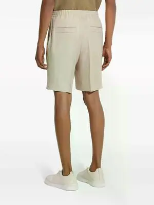 Zegna Oasi Lino Linen Shorts - Neutrals