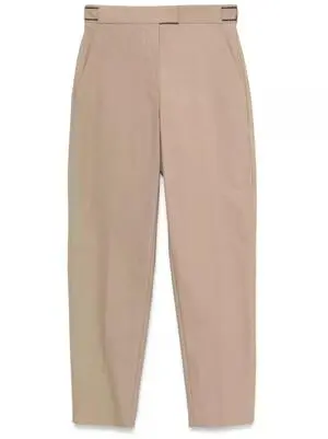 Brunello Cucinelli Monili Chain-detail Trousers - Brown
