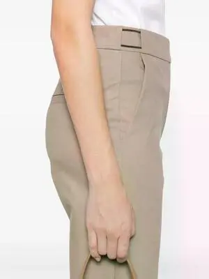 Brunello Cucinelli Monili Chain-detail Trousers - Brown