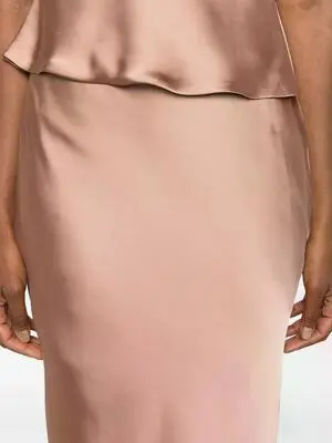 Norma Kamali Bias Maxi Skirt - Brown
