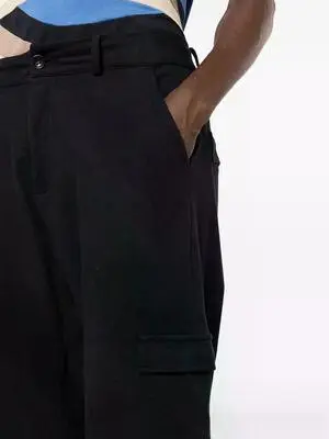 AMIR SLAMA Paneled Wide-leg Cargo Trousers