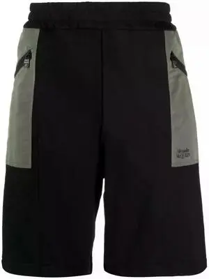 Alexander McQueen Two-tone Cotton Track Shorts