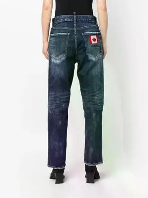 Dsquared2 Straight-leg Jeans With Logo Detail
