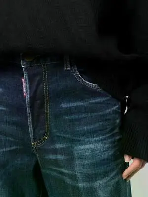 Dsquared2 Straight-leg Jeans With Logo Detail