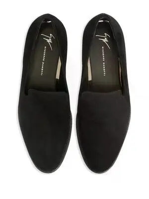 GIUSEPPE ZANOTTI Gatien Suede Loafers - Black