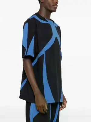 AMIR SLAMA Panelled Round-neck T-shirt