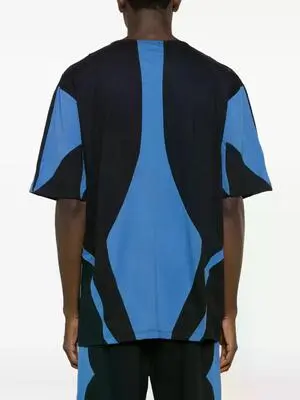 AMIR SLAMA Panelled Round-neck T-shirt