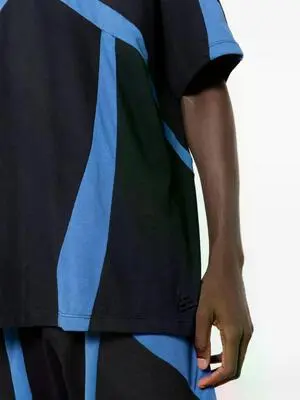 AMIR SLAMA Panelled Round-neck T-shirt