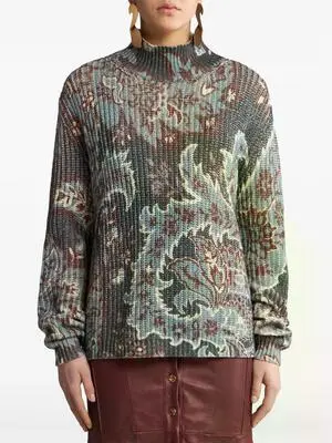 Etro Floral-print Wool Sweater