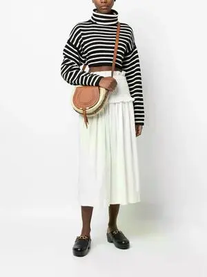 Chloé Marcie Woven Leather Shoulder Bag