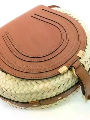 Chloé Marcie Woven Leather Shoulder Bag