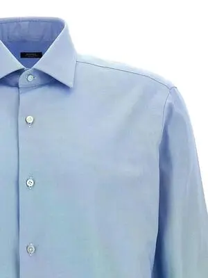 BARBA NAPOLI Cotton Shirt - Blue
