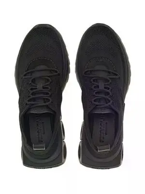 FERRAGAMO Gancini-plaque Low-top Sneakers - Black