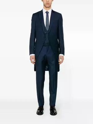 Canali Single-breasted Wool Suit - Blue