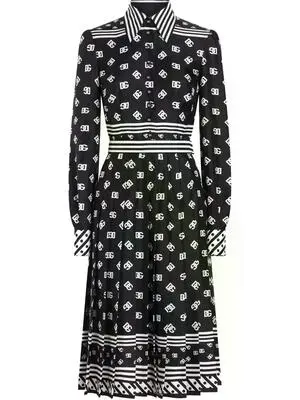 Dolce & Gabbana Logo-print Midi Shirt Dress