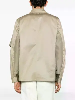 Sacai Panelled Twill Shirt Jacket