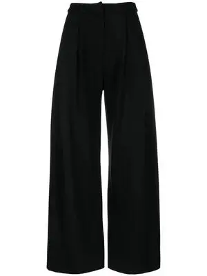 LOULOU Pleat Detail Palazzo Pants