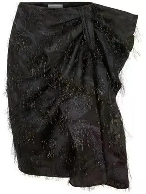 Nina Ricci Asymmetric Bow Mini Skirt