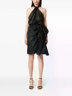 Nina Ricci Asymmetric Bow Mini Skirt