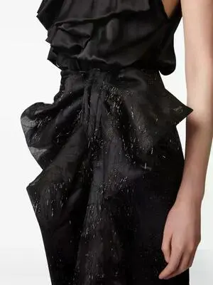 Nina Ricci Asymmetric Bow Mini Skirt