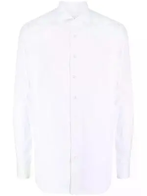 LARDINI Poplin Button-up Cotton Shirt