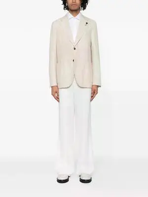 LARDINI Poplin Button-up Cotton Shirt