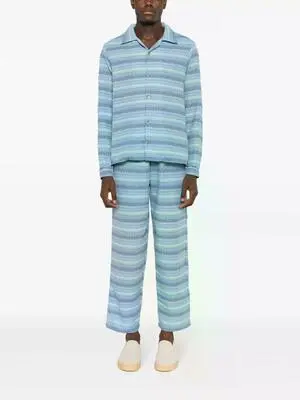 AMIR SLAMA Striped Jacquard Trousers