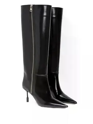 MSGM Pointed-toe Leather Boots