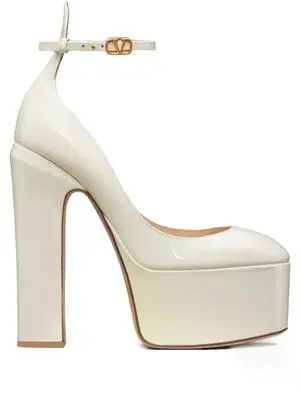 Valentino Garavani Tan-go Platform Pumps - Neutrals
