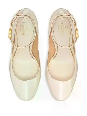 Valentino Garavani Tan-go Platform Pumps - Neutrals
