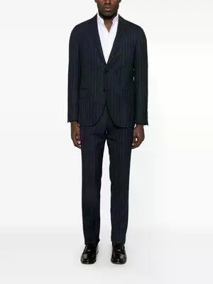 LARDINI Pinstriped Suit - Blue