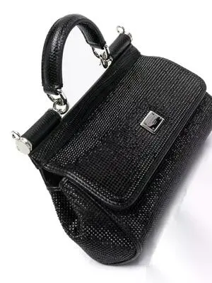 Dolce & Gabbana Sicily Rhinestone-embellished Shoulder Bag