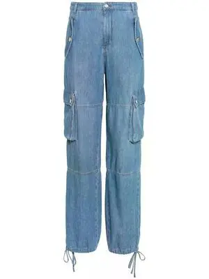 Moschino Drawstring-hem Cotton Cargo Jeans