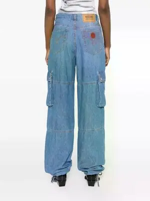 Moschino Drawstring-hem Cotton Cargo Jeans