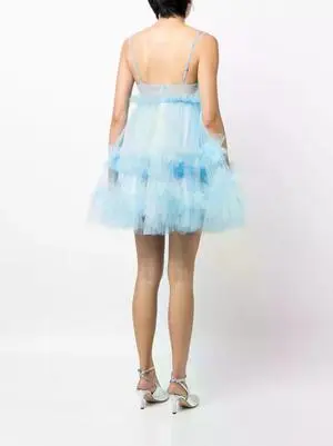ACT Nº1 Tulle Ruffled Flared Dress