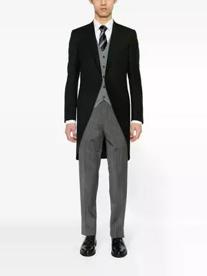 Canali Single-breasted Wool Suit - Black