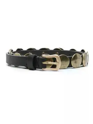 GOLDEN GOOSE Trinidad Studded Belt - Black