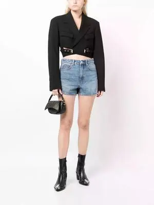 Alexander Wang Shorty High-rise Denim Short