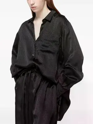 AZ FACTORY Lounge Polka-dot Jacquard Shirt