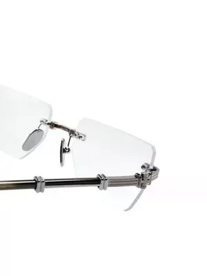Balmain Pierre Rectangle-frame Glasses - Black