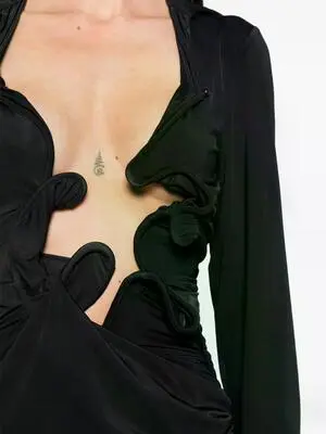 Christopher Esber Venus Plunging Maxi Dress - Black