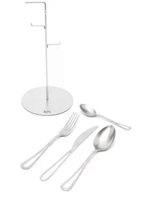 KNINDUSTRIE Logo-engraved Flatware Set - Silver
