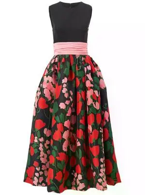 Carolina Herrera Floral-print Midi Dress