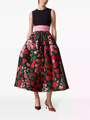 Carolina Herrera Floral-print Midi Dress