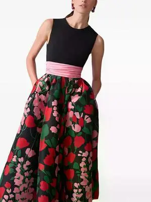 Carolina Herrera Floral-print Midi Dress