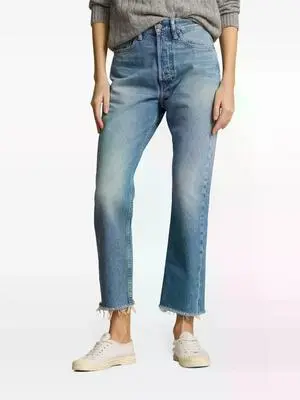 Polo Ralph Lauren Logo-tag High-rise Cropped Jeans