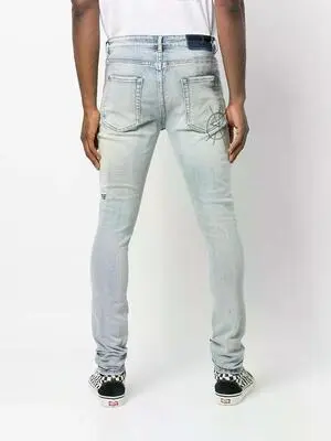 Ksubi Van Winkle Graphic-print Skinny Jeans - Blue