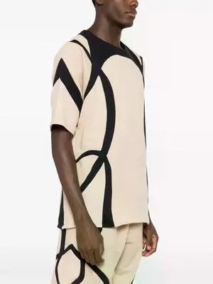 AMIR SLAMA Panelled Cotton T-shirt
